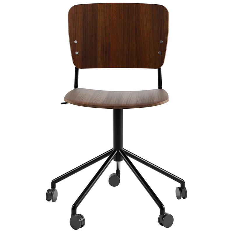 Mono, Black Swive adjustable/ Stained Oak Smoked | RoyalDesign.fi
